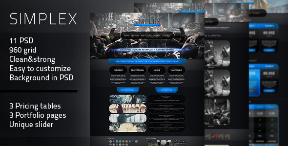 Simplex - PSD Theme by Tchaikovsky-design | ThemeForest
