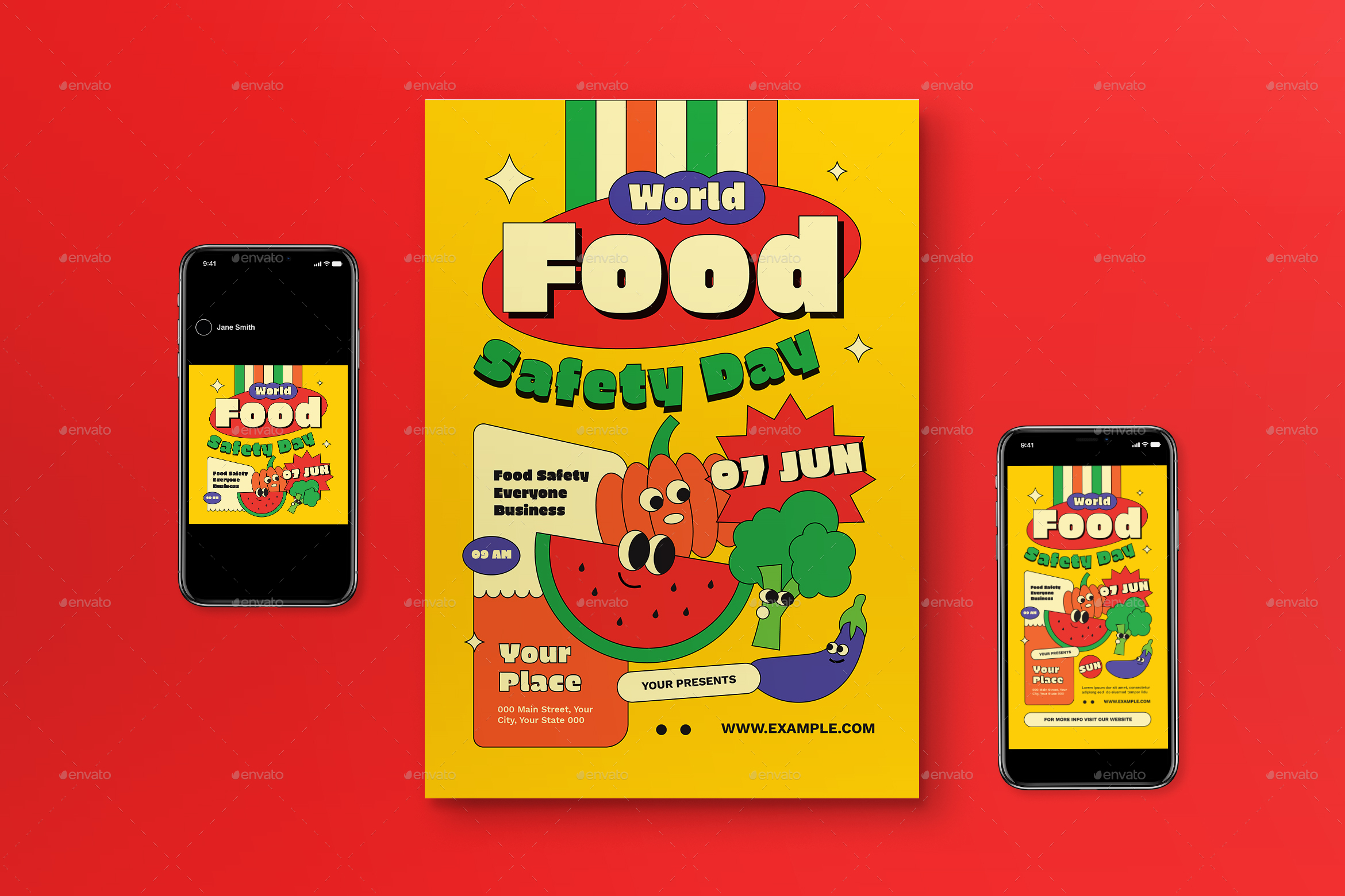 World Food Safety Day Flyer Set, Print Templates | GraphicRiver