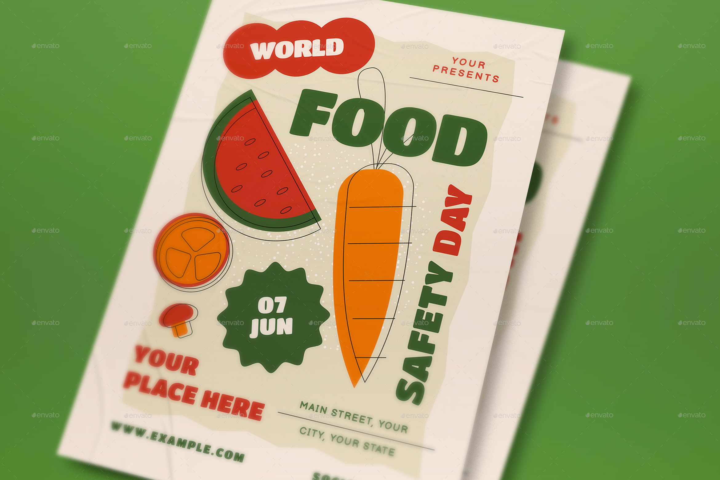 World Food Safety Day Flyer Set, Print Templates | GraphicRiver