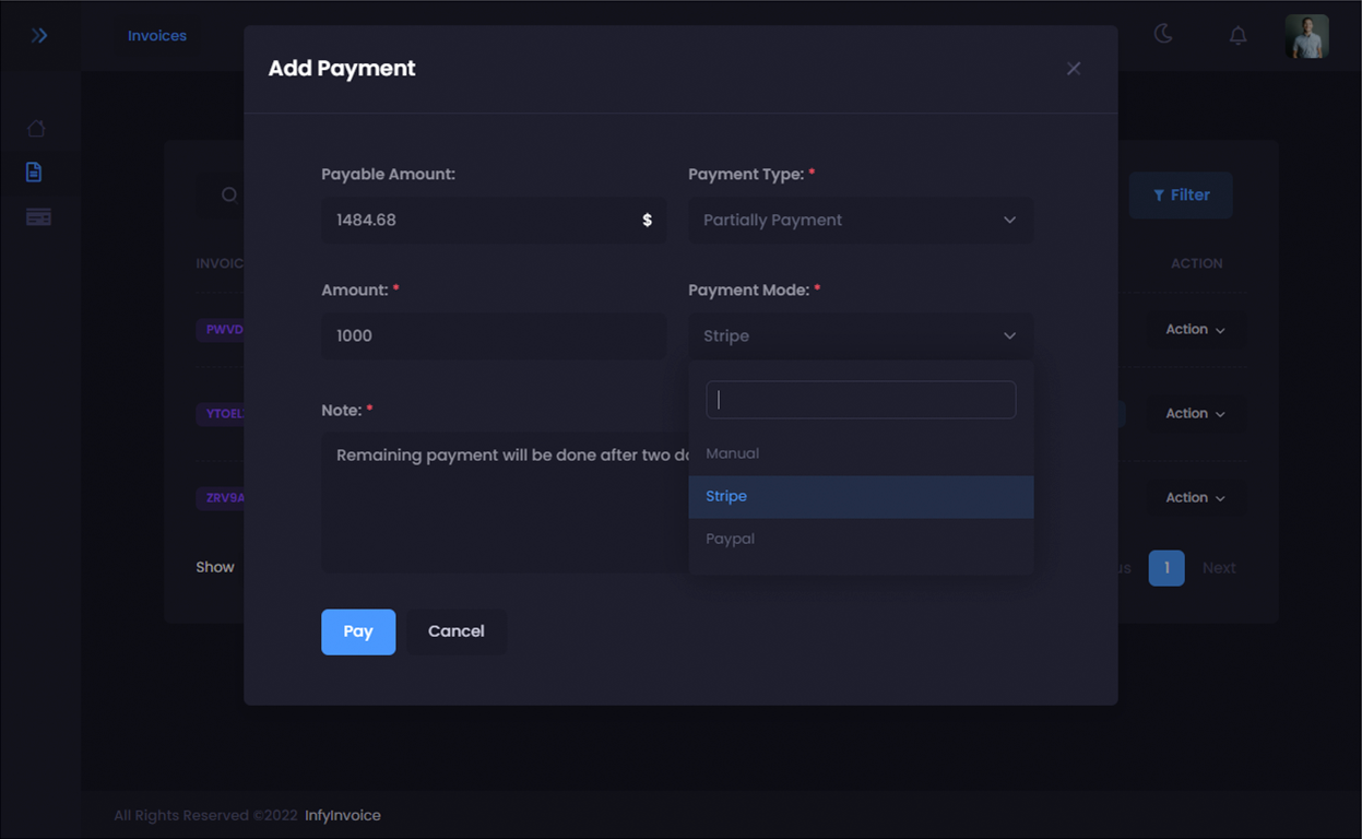 InfyInvoices - Laravel Invoice Management System - Billing Management ...