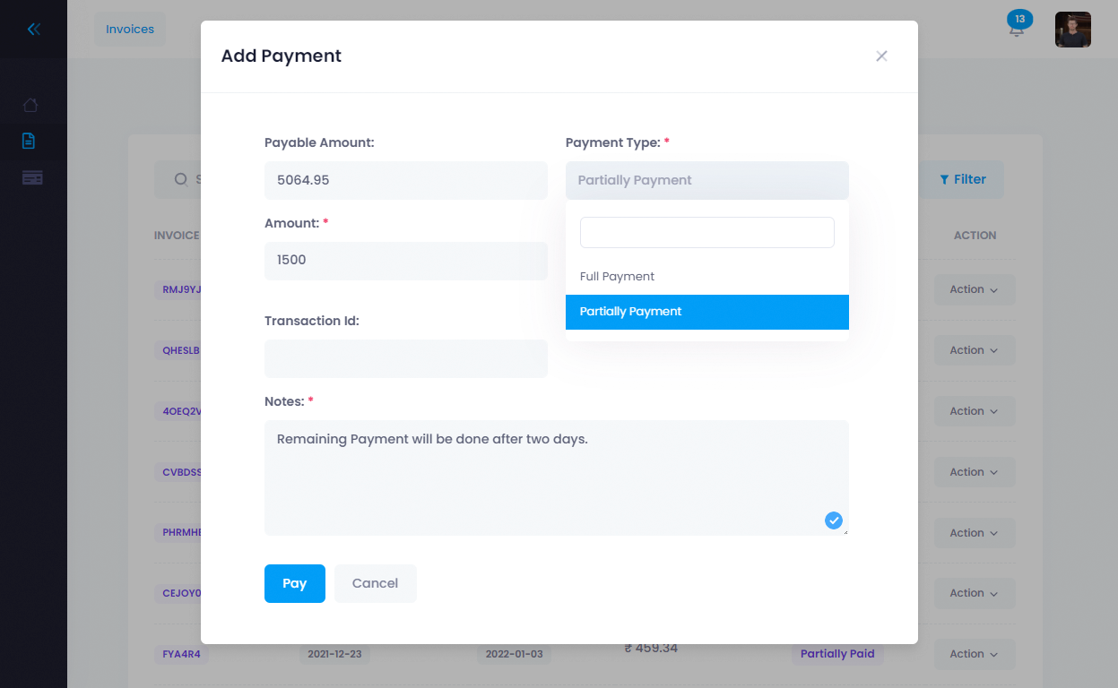 InfyInvoices - Laravel Invoice Management System - Billing Management ...