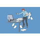 Clumsy Employee Collect Paperwork in Office, Vectors | GraphicRiver