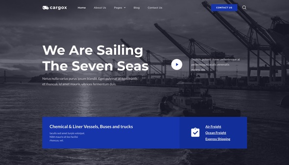 Cargox - Logistic & Transportation Elementor Pro Template Kit by ypromo