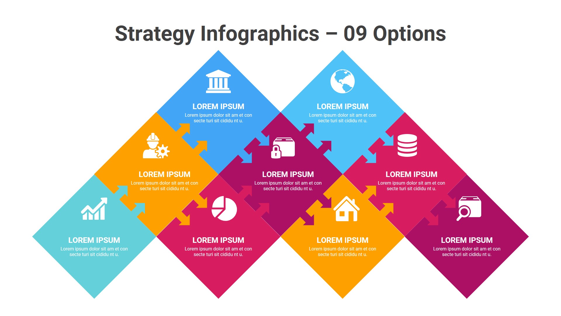Strategy PowerPoint Infographics Template Diagram, Presentation Templates
