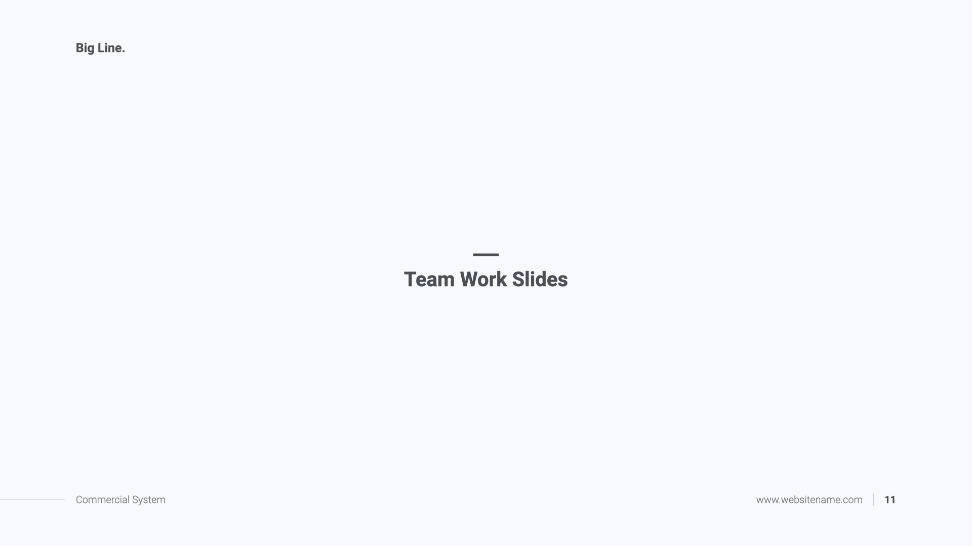 Big Line Business Google Slides Template, Presentation Templates ...