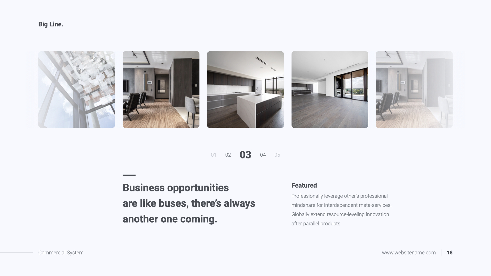 Big Line Business Google Slides Template, Presentation Templates ...