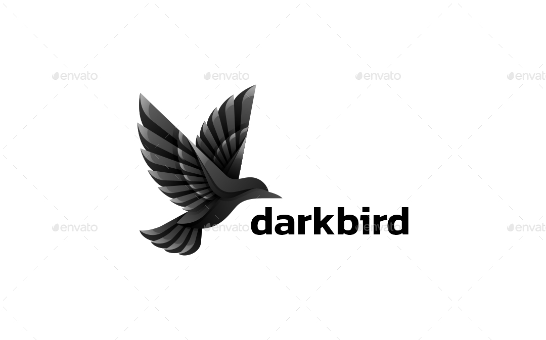 Dark Bird Gradient Logo Template, Logo Templates | GraphicRiver