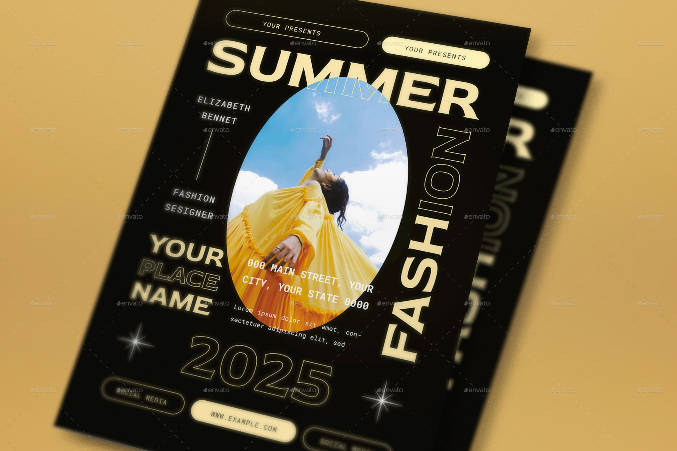 Summer Fashion Collection Flyer Set, Print Templates | GraphicRiver