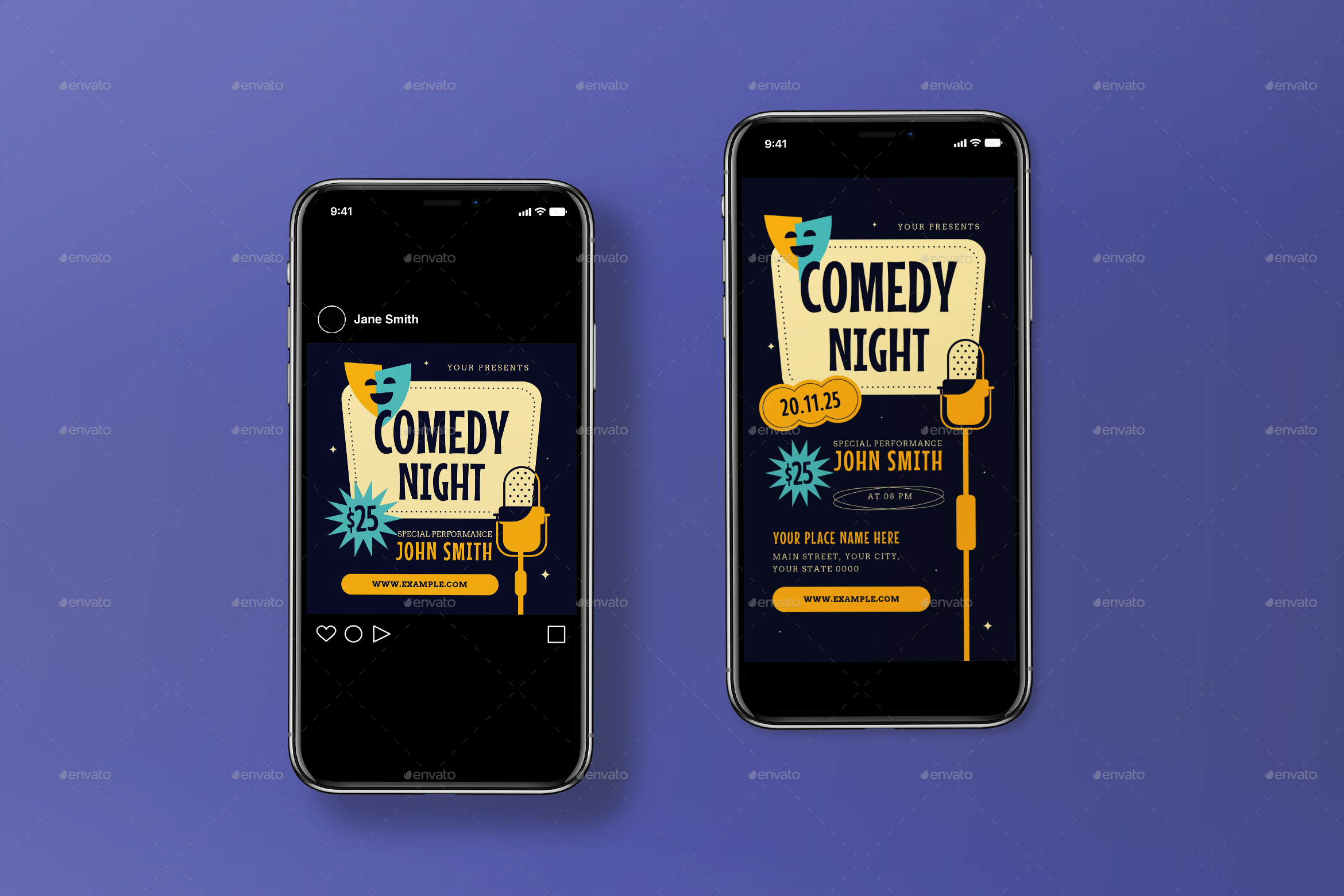 Comedy Night Flyer Set, Print Templates | GraphicRiver