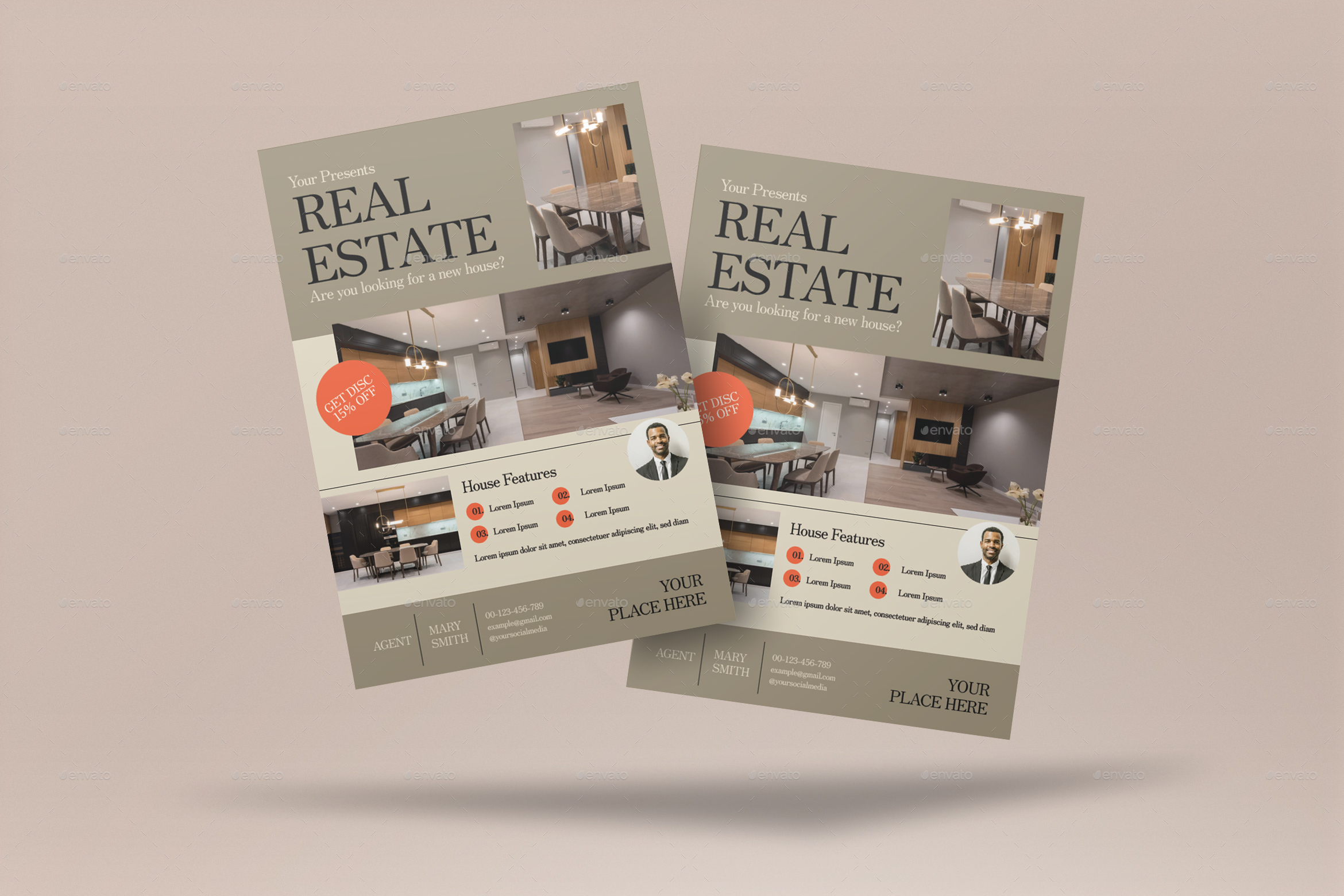 Real Estate Flyer, Print Templates | GraphicRiver