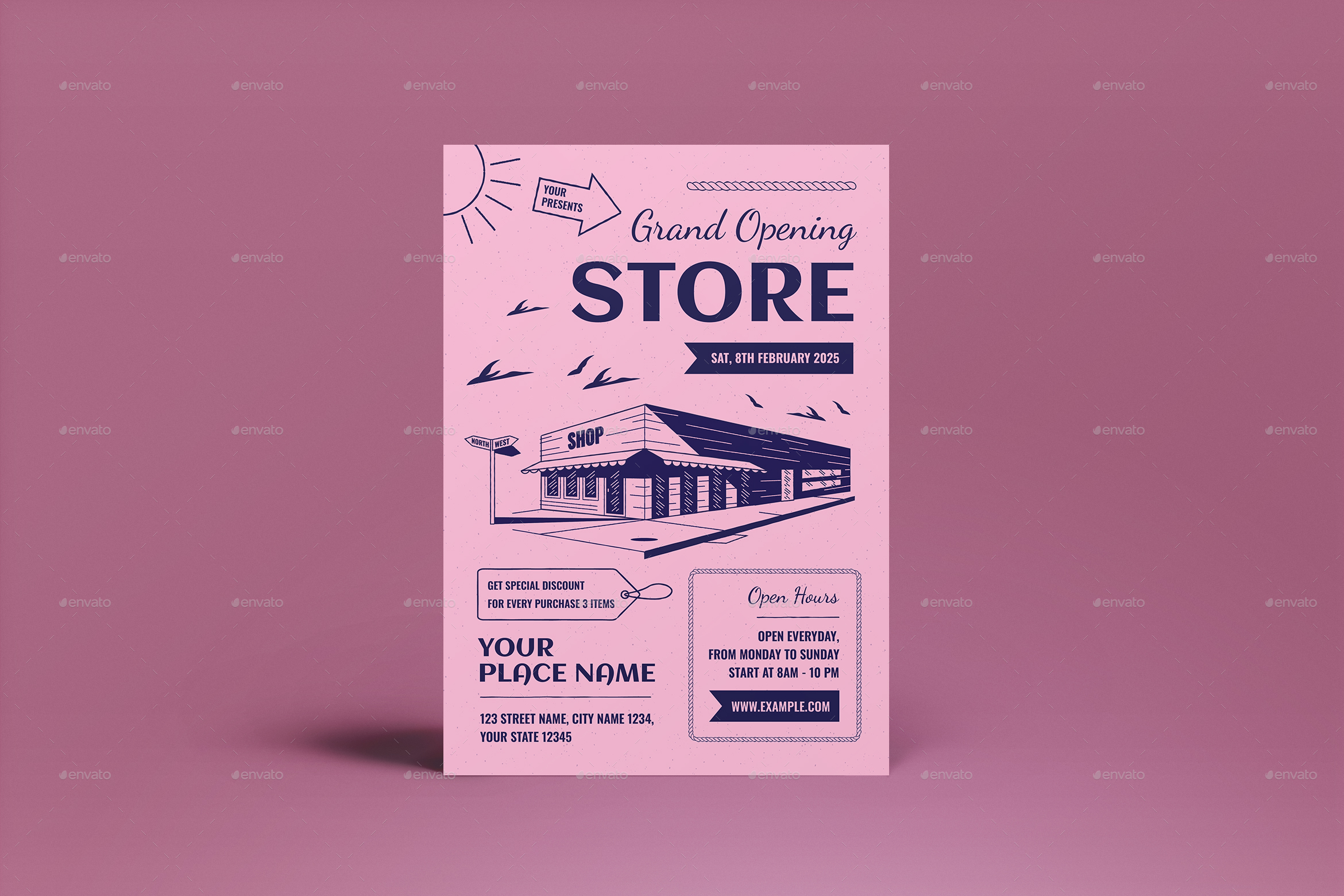 Grand Opening Store Flyer by Graphicapital | GraphicRiver
