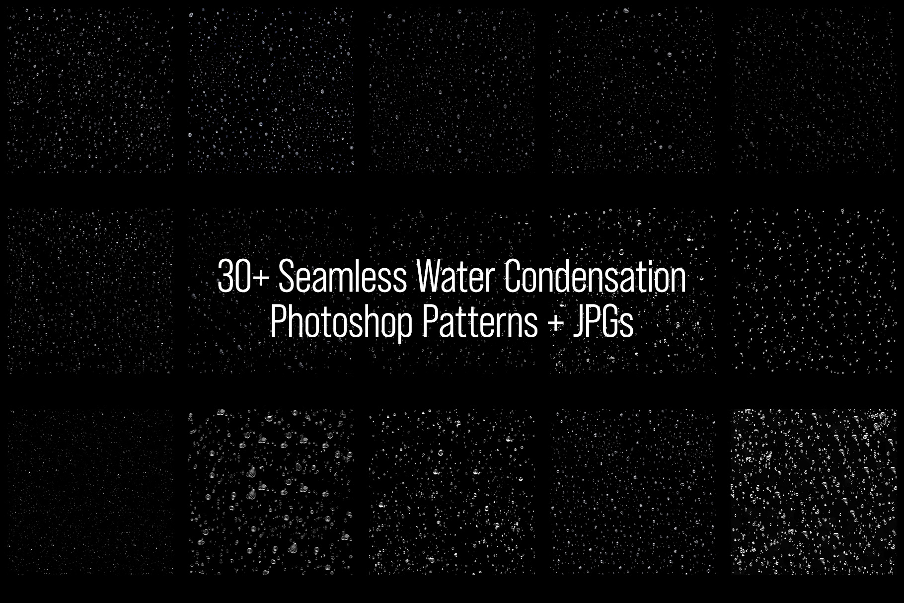 30 Seamless Water Condensation Patterns, Add-ons | GraphicRiver