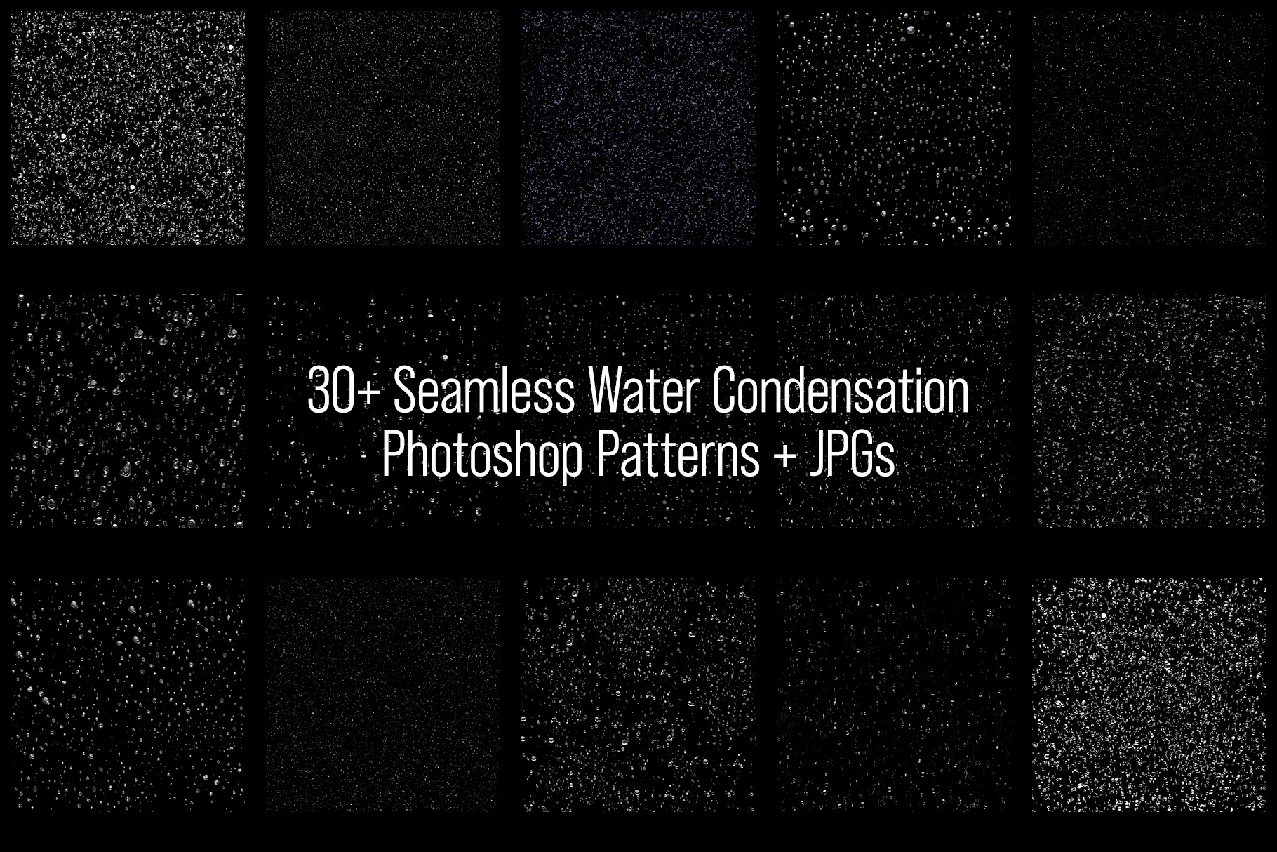 30 Seamless Water Condensation Patterns, Add-ons | GraphicRiver