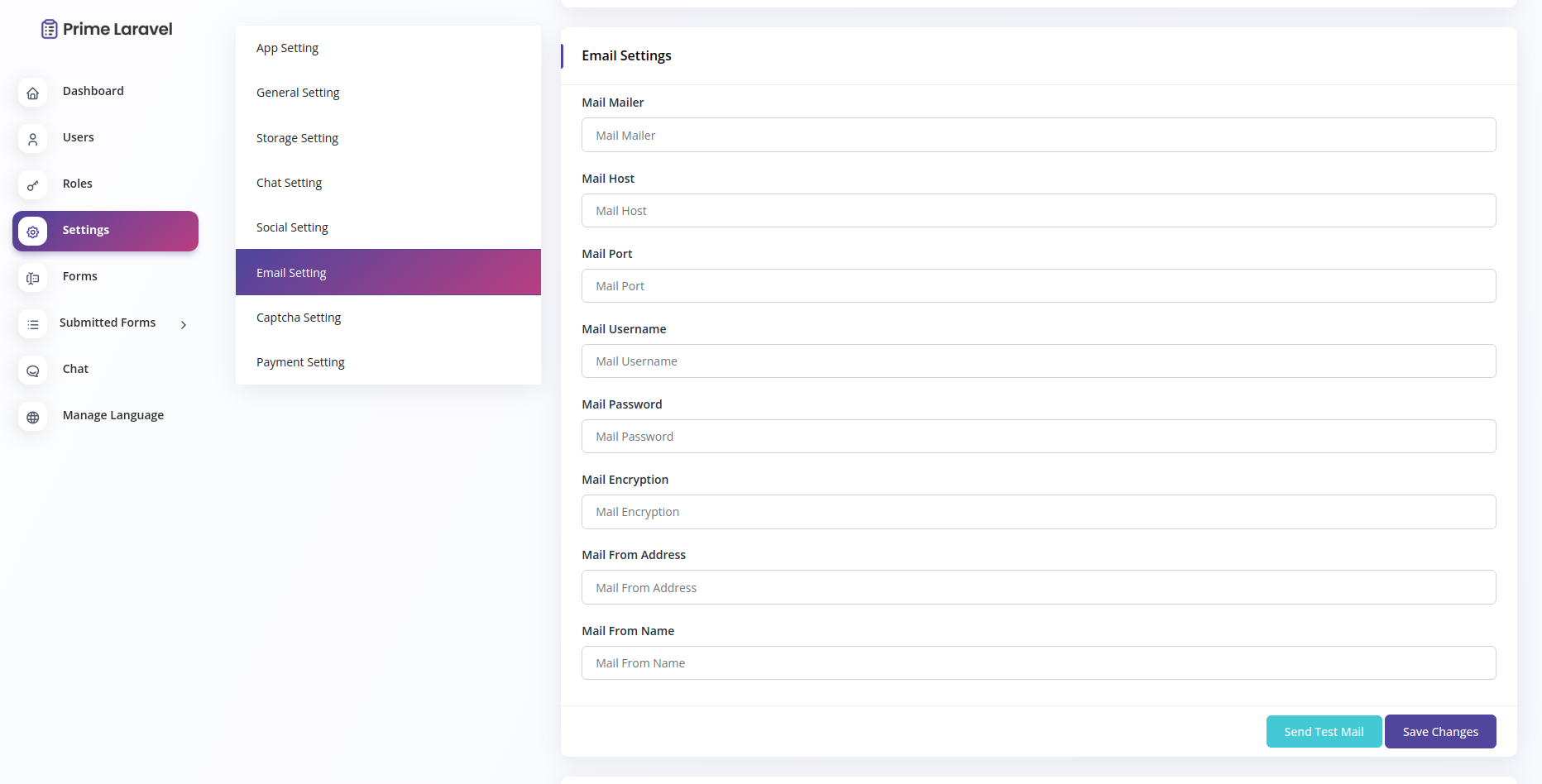 Prime Laravel - Form builder, Users, Role, Permissions & Settings by Quebix-Technology