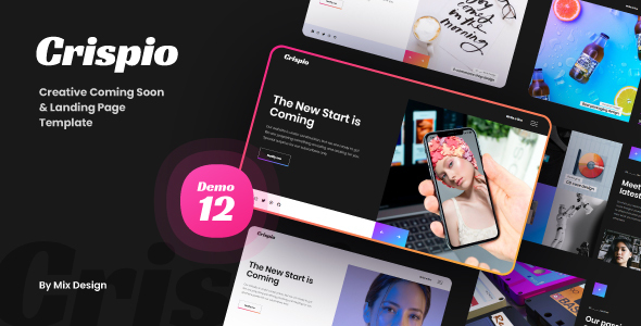 Crispio - Coming Soon and Landing Page Template by mix_design | ThemeForest
