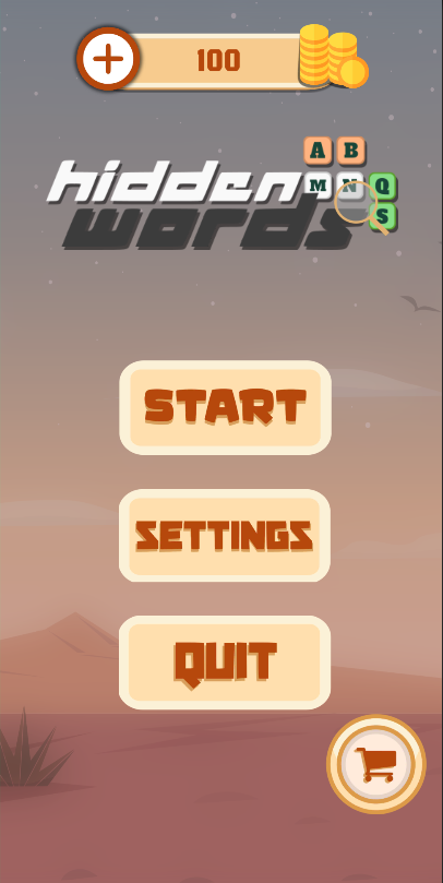 Hidden Words, word search puzzle (Complete unity game + AdMob + GDPR ...