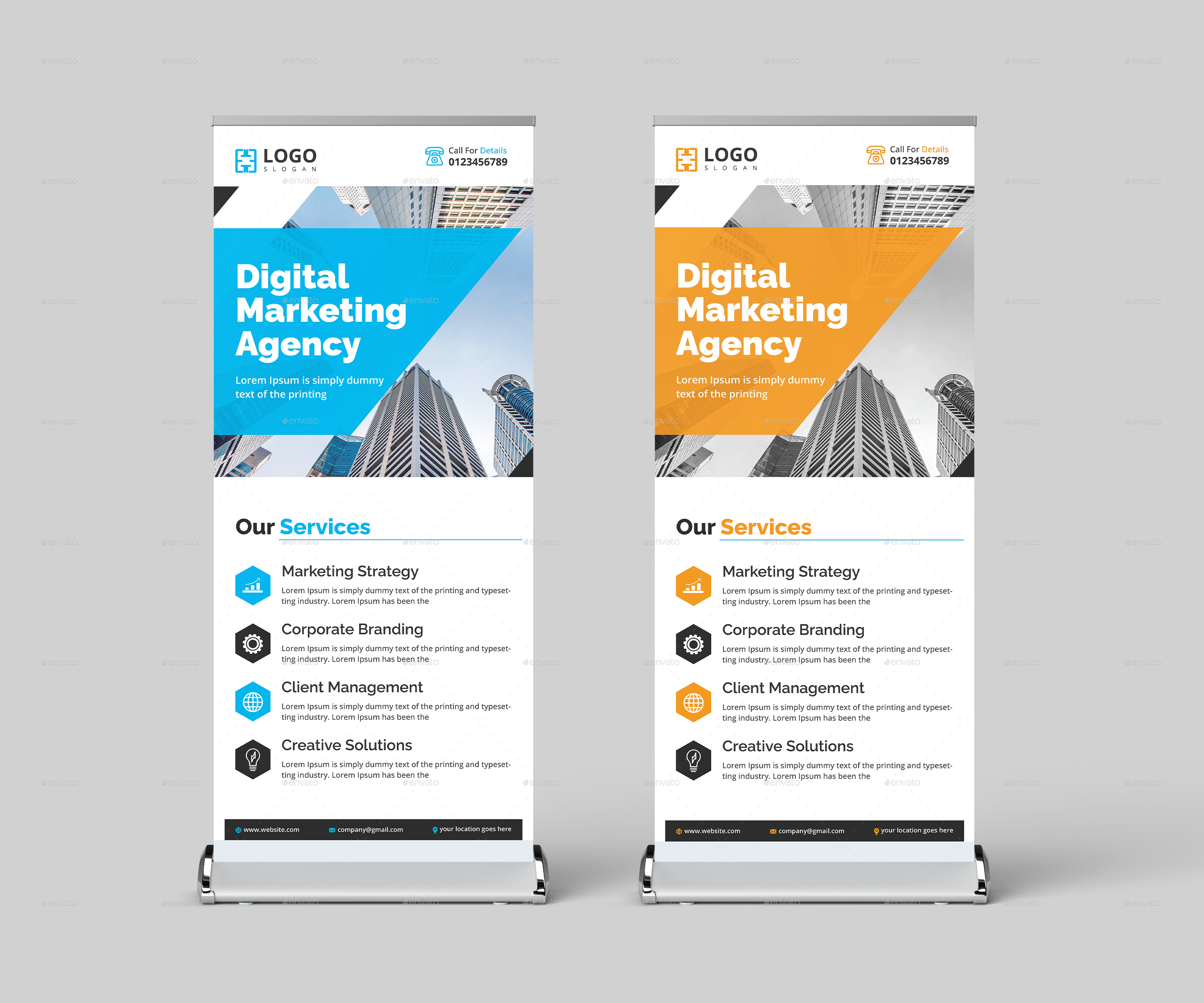 Corporate Roll Up Banner Template Bundle, Print Templates | GraphicRiver