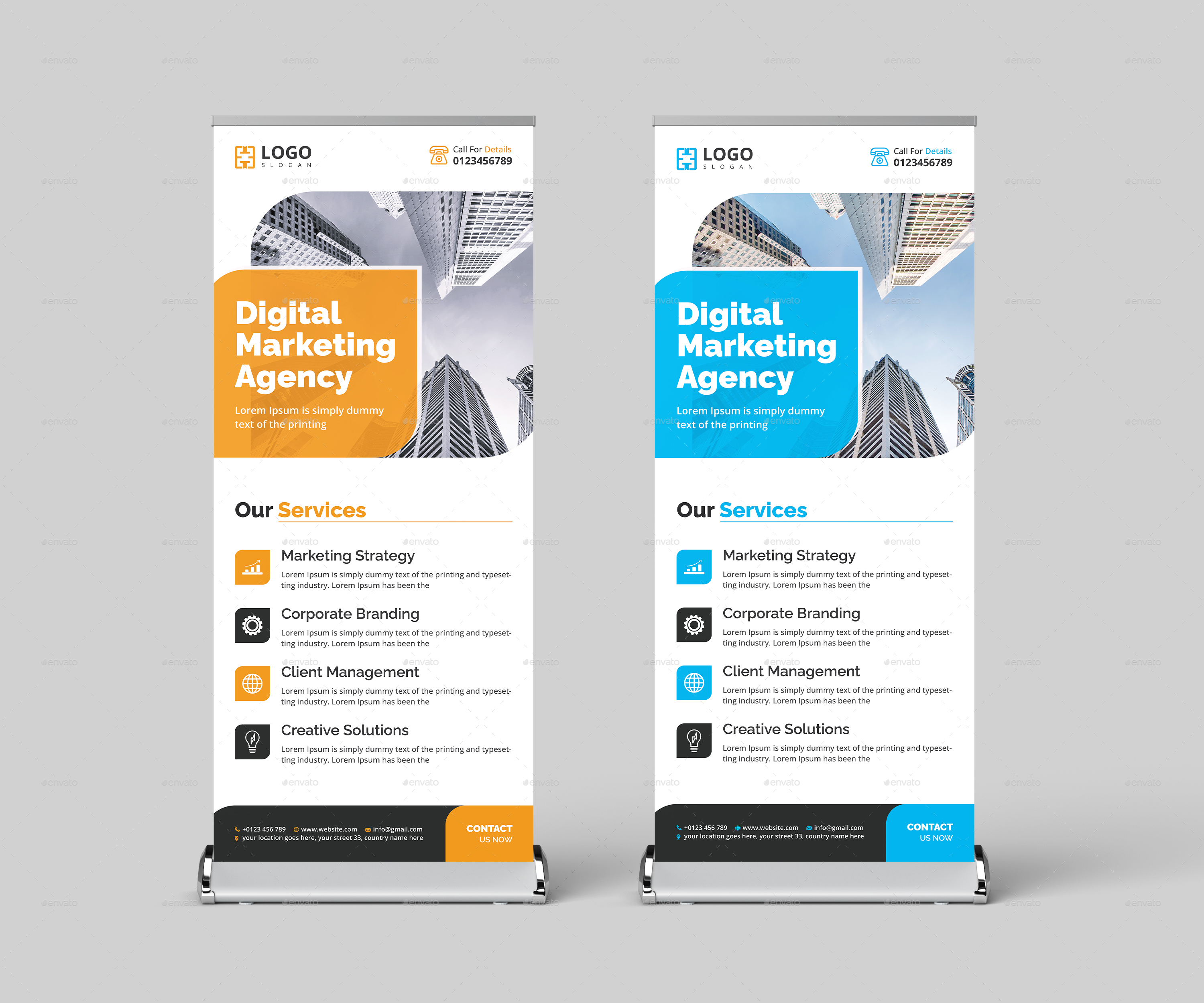 Corporate Roll Up Banner Template Bundle, Print Templates | GraphicRiver
