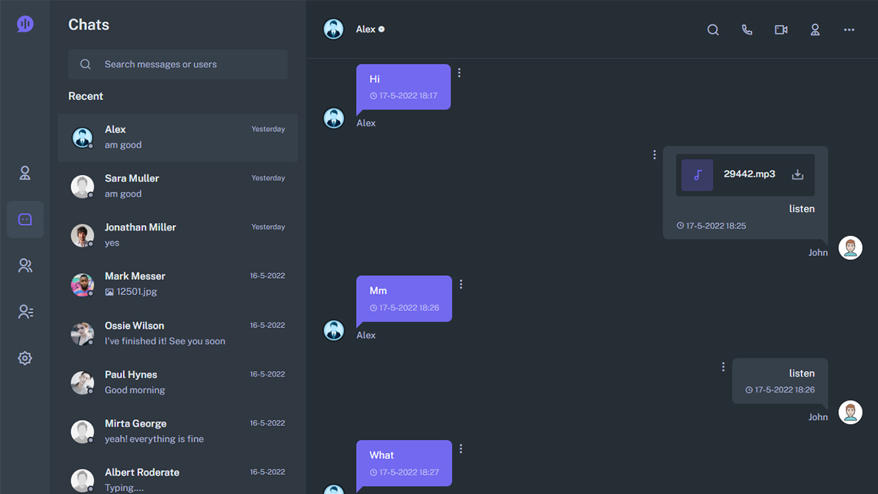 Chatvia - Nodejs Socket.io Chat App by Themesbrand | CodeCanyon