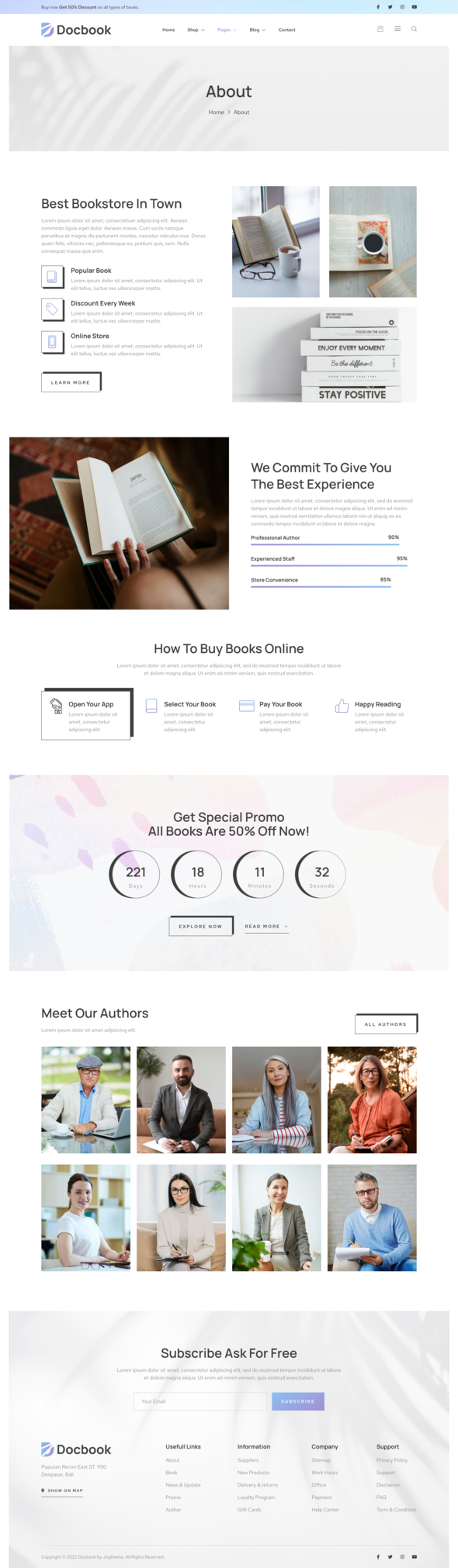 Docbook – Online Bookstore WooCommerce Elementor Template Kit by jegtheme