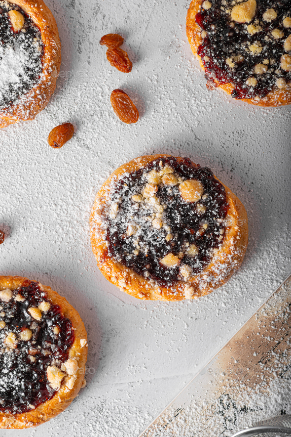 Mini pies with jam Stock Photo by PeteerS | PhotoDune