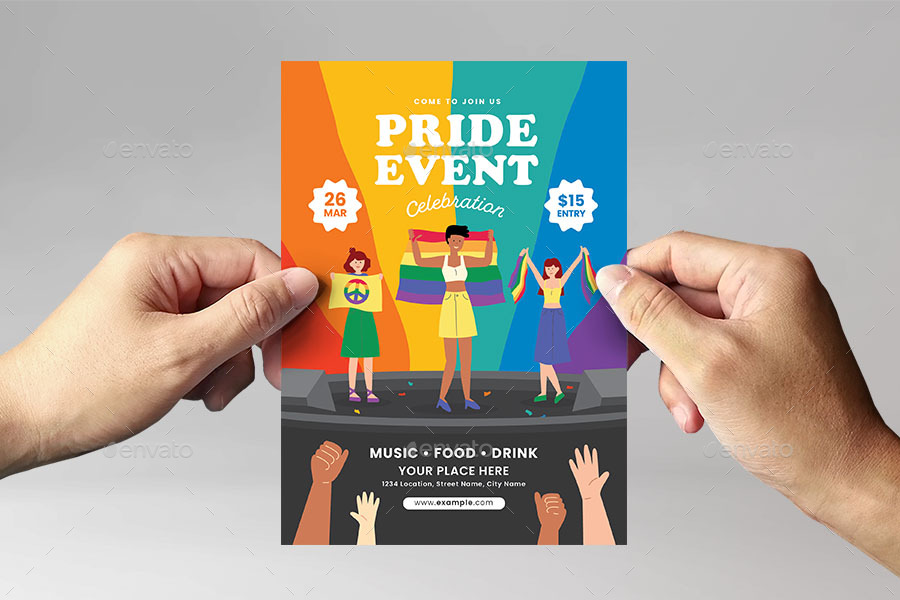 LGBT Pride Event Flyer Template, Print Templates | GraphicRiver