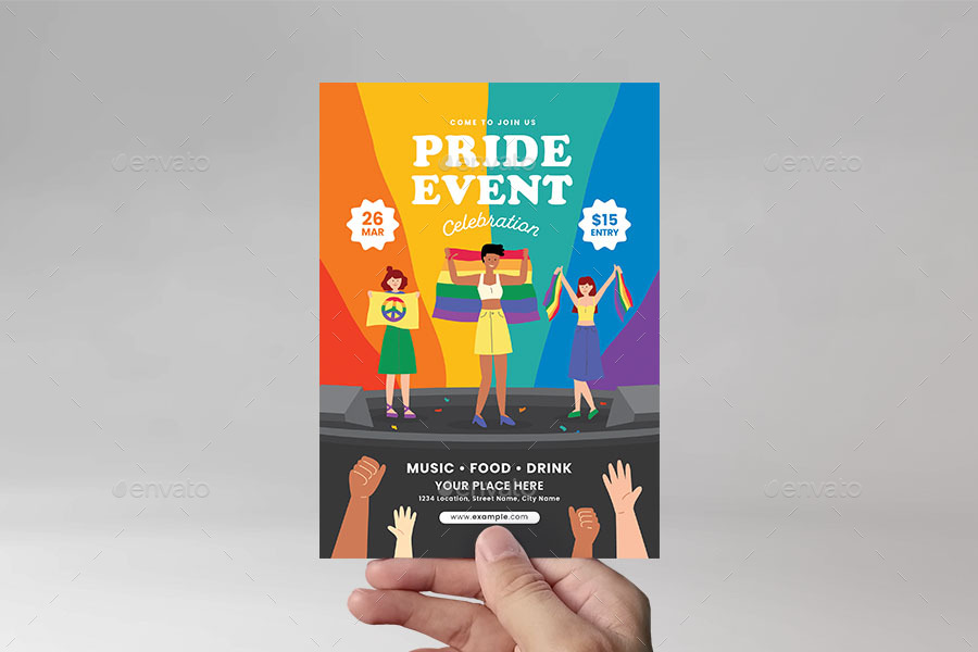 LGBT Pride Event Flyer Template, Print Templates | GraphicRiver