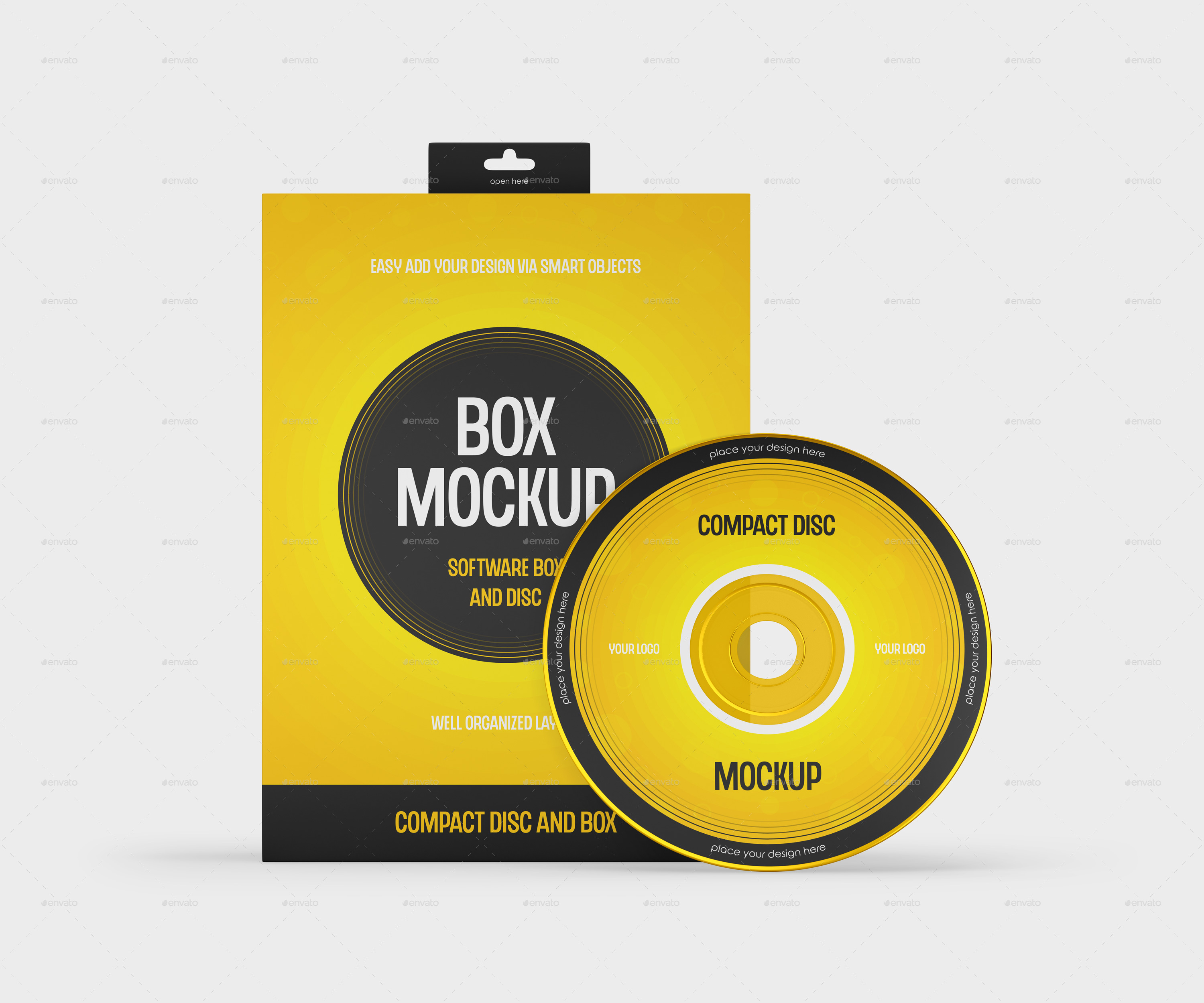 Software Box and Disc Mockup Set, Graphics | GraphicRiver