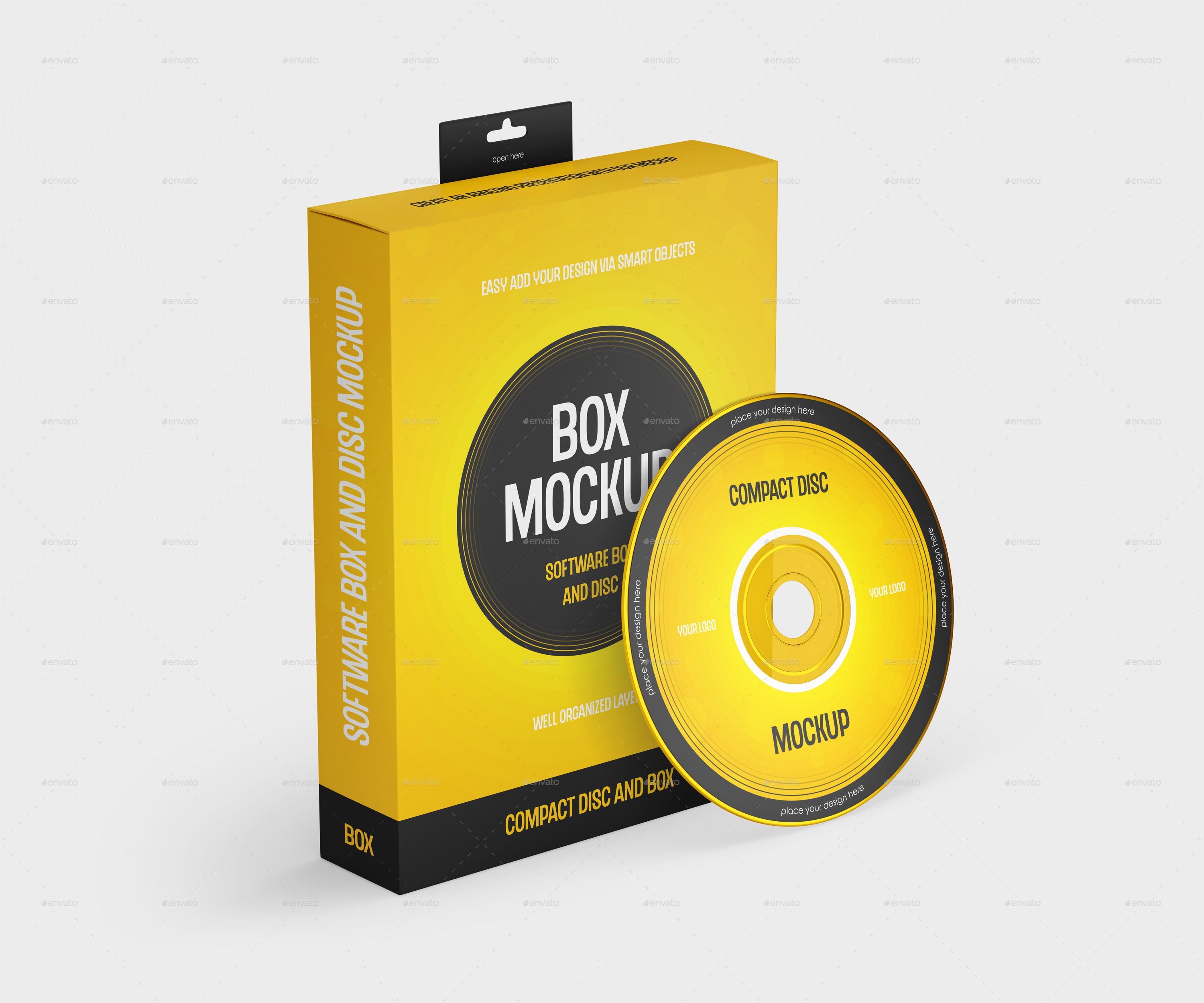 Software Box and Disc Mockup Set, Graphics | GraphicRiver