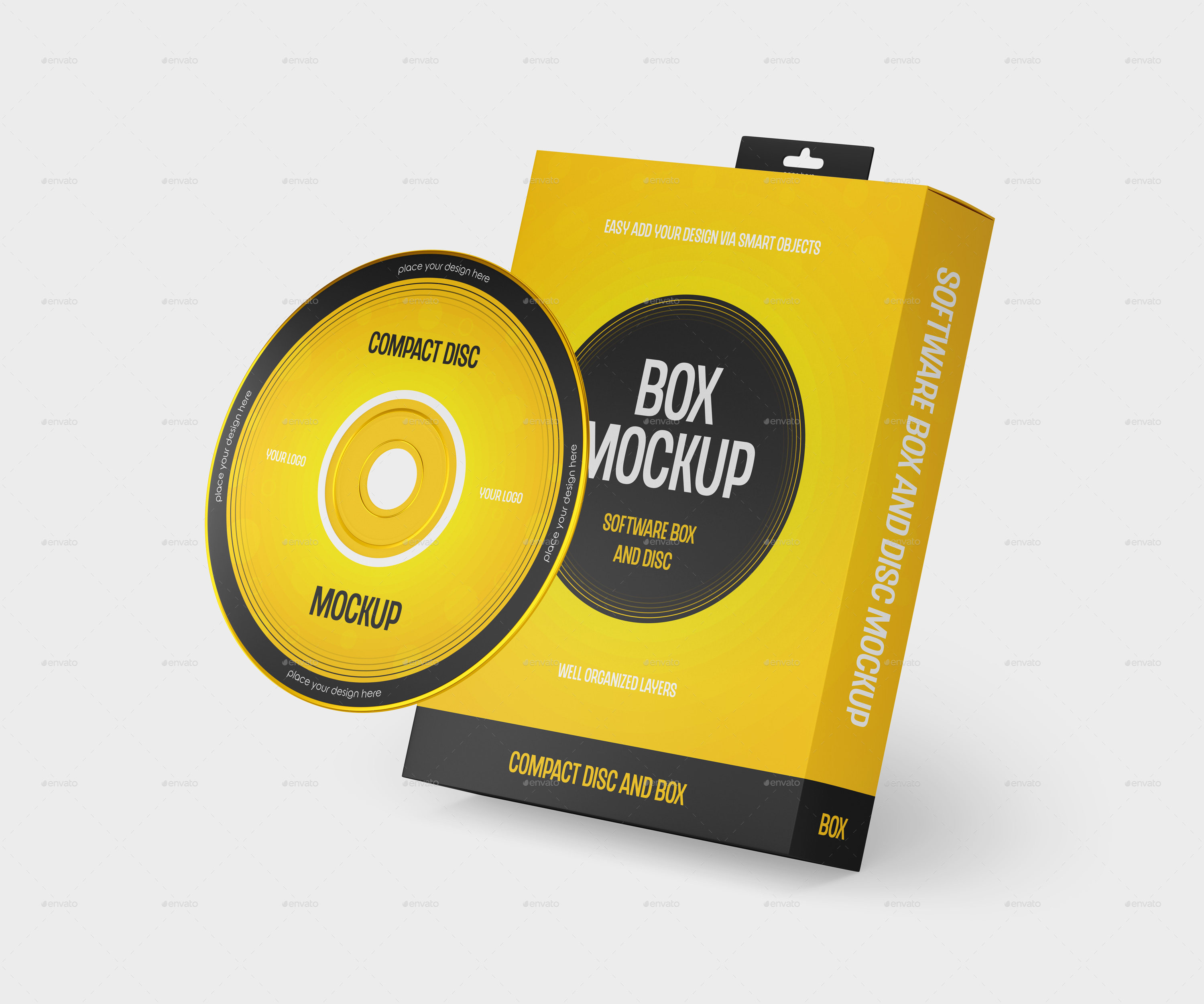Software Box and Disc Mockup Set, Graphics | GraphicRiver