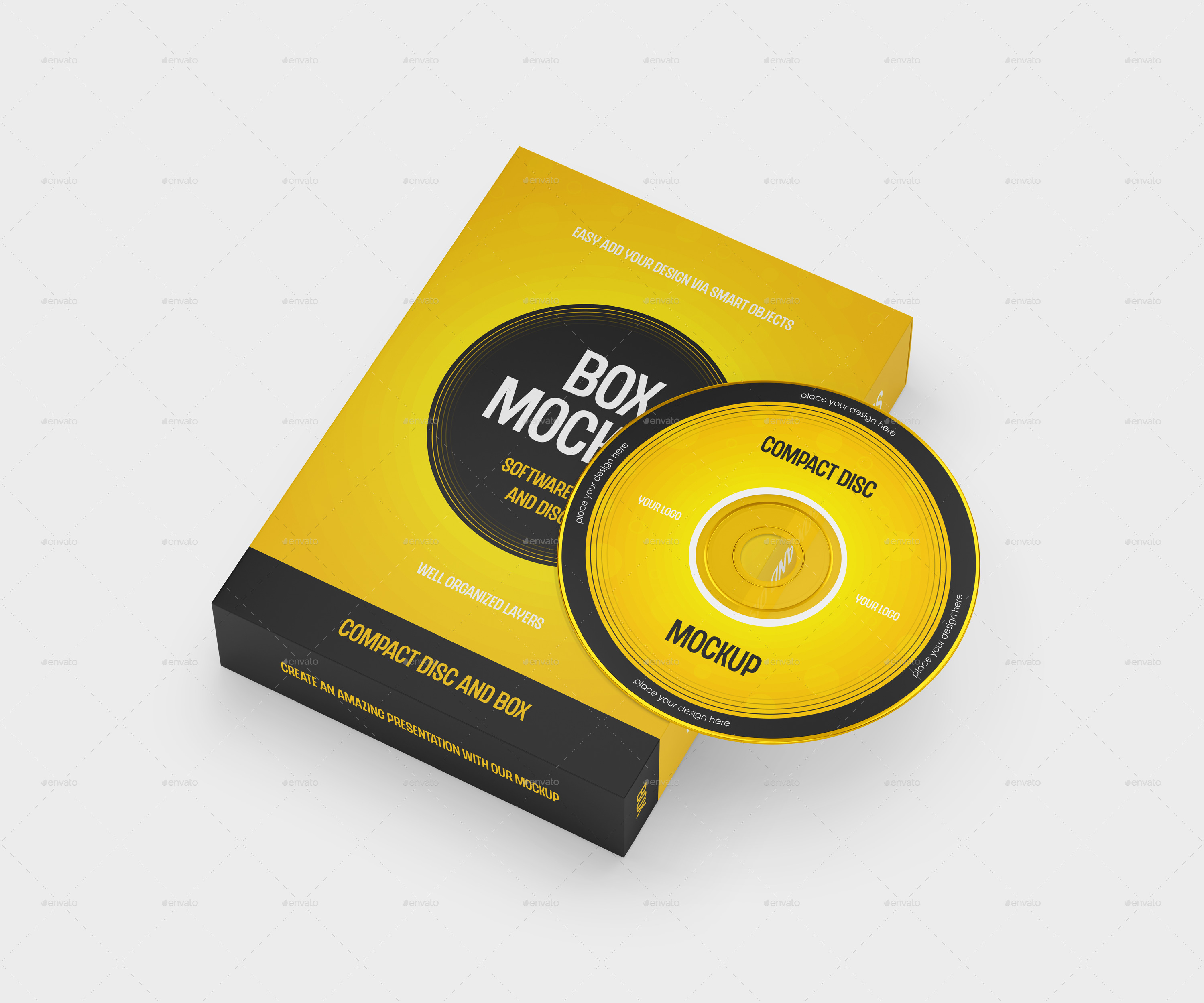 Software Box and Disc Mockup Set, Graphics | GraphicRiver
