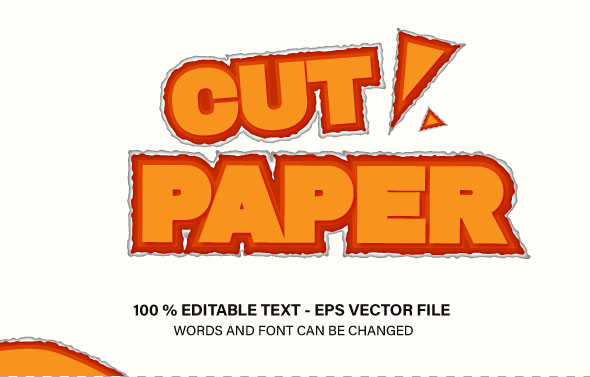 3d Paper Cut Text Effect, Add-ons | GraphicRiver