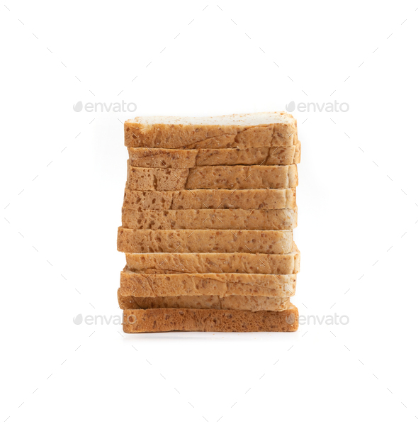 Bread isolated on white background. Homemade cooking and baking ...