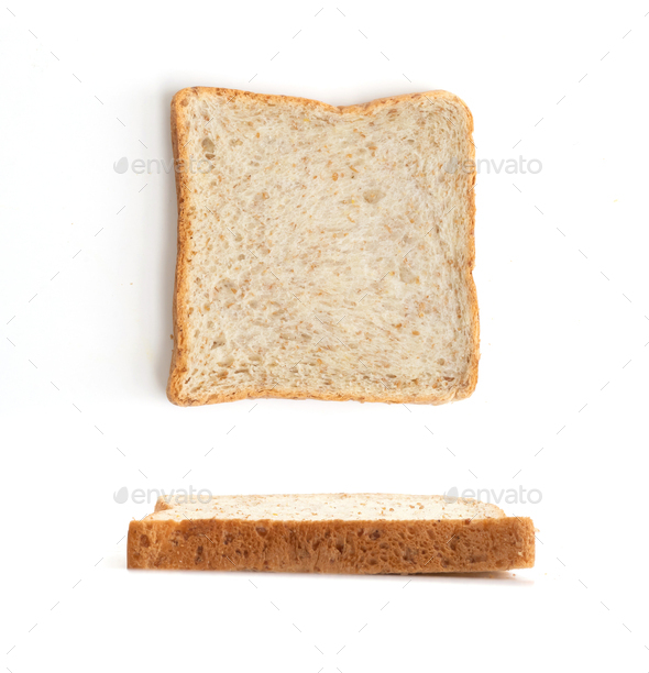 Bread isolated on white background. Homemade cooking and baking ...