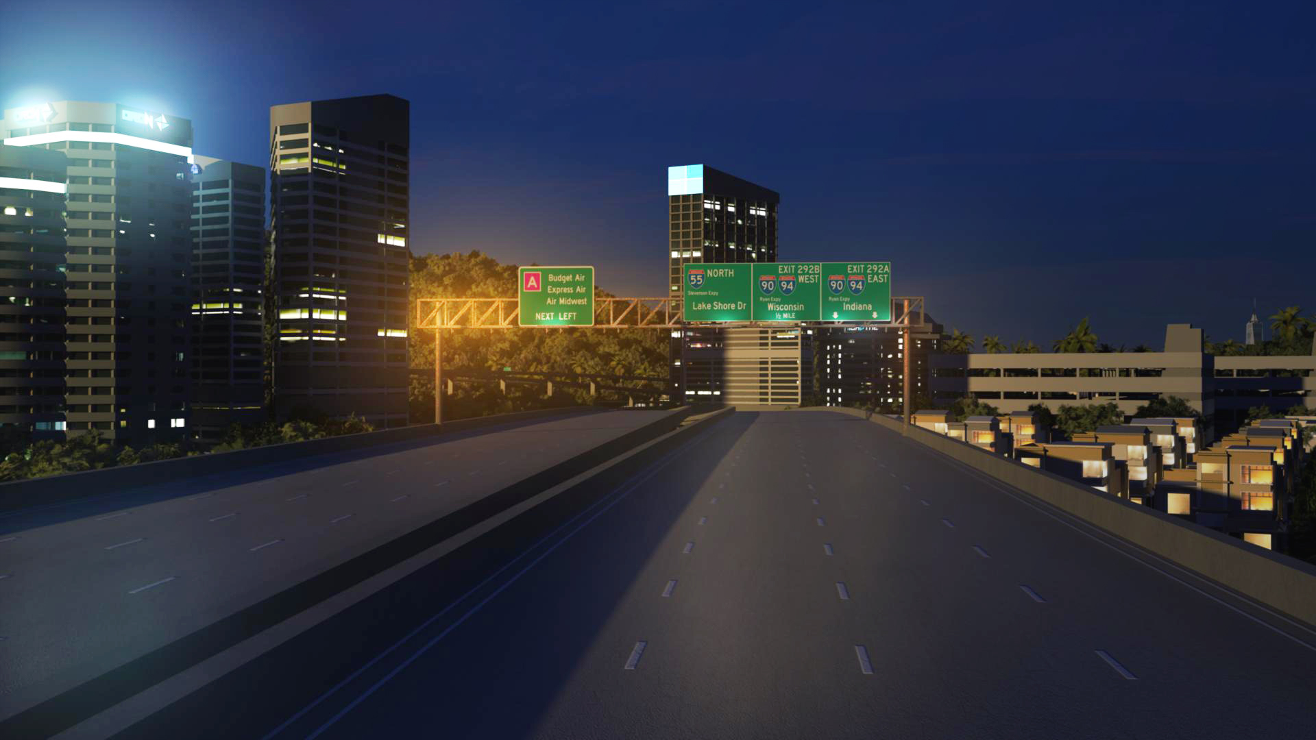 Freeway09 Suburbs by Fwcolbert3D | 3DOcean
