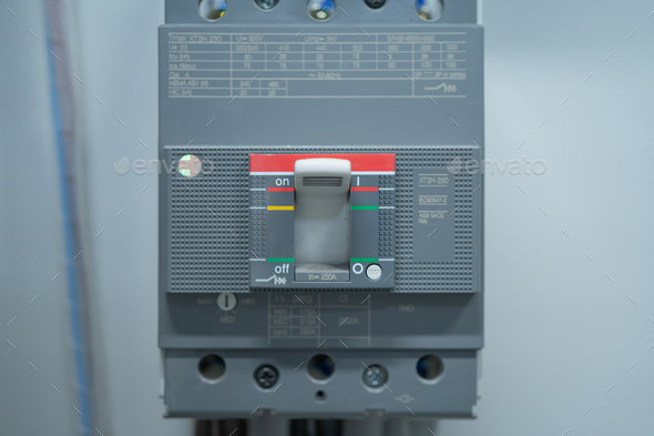 Industrial electric switch panel power plant in industry factory ...