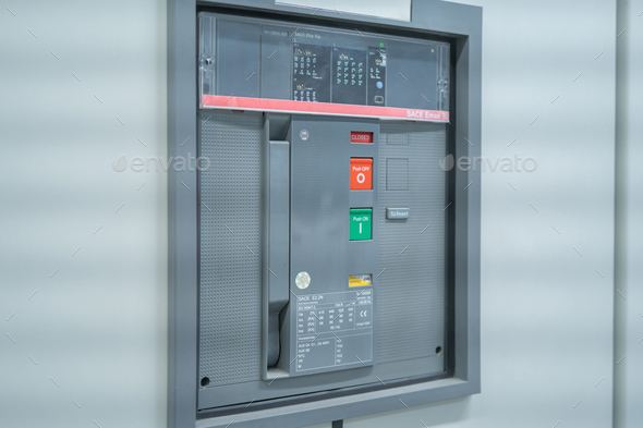Industrial electric switch panel power plant in industry factory ...