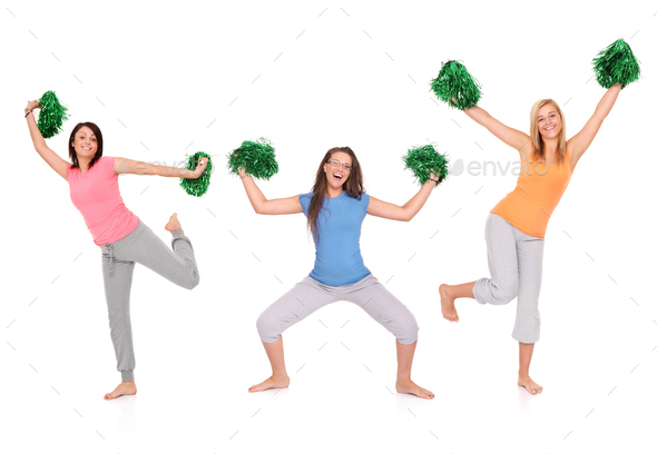 Three cheerleaders Stock Photo by macniak | PhotoDune