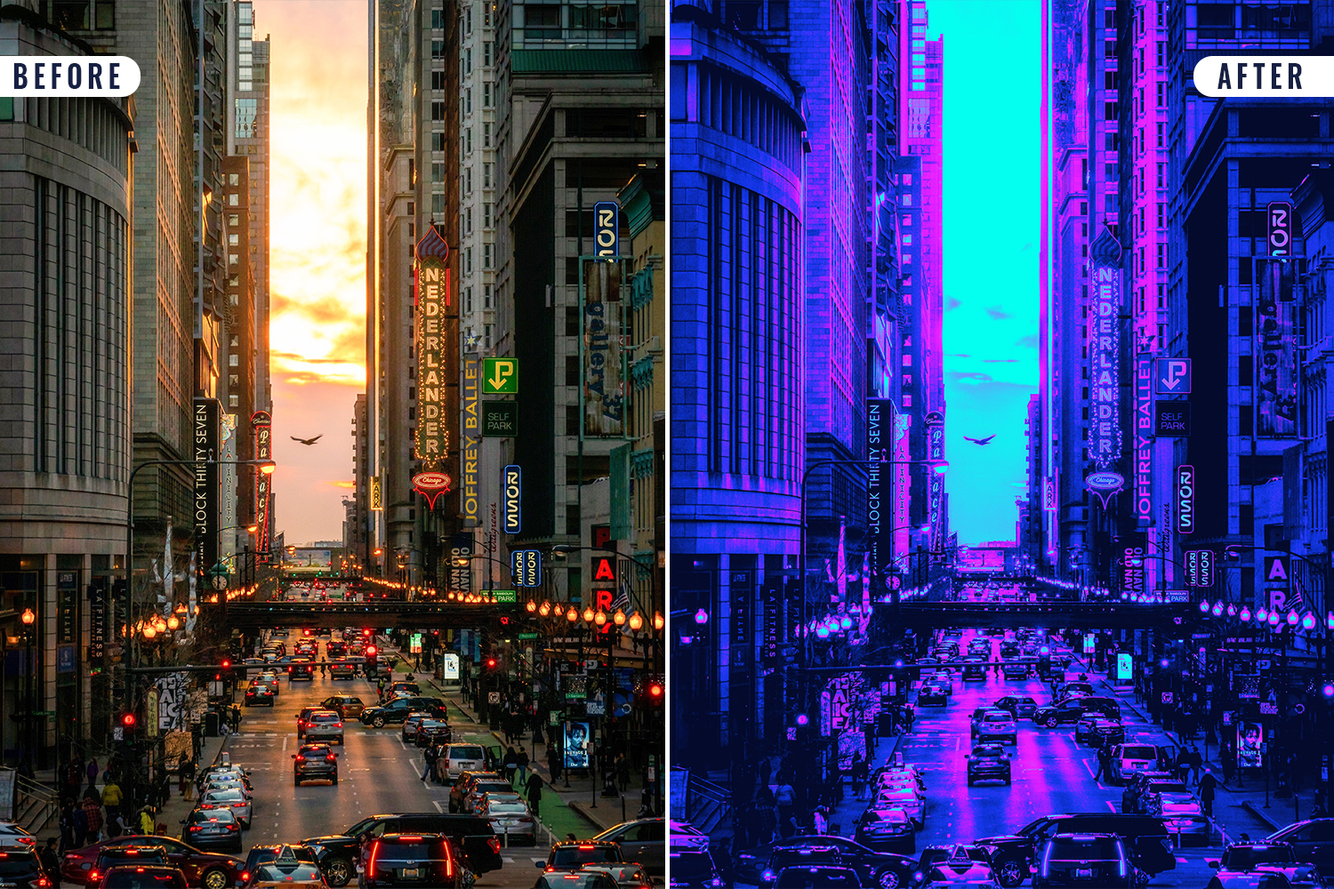 Cyberpunk Effect Photoshop, Add-ons | GraphicRiver