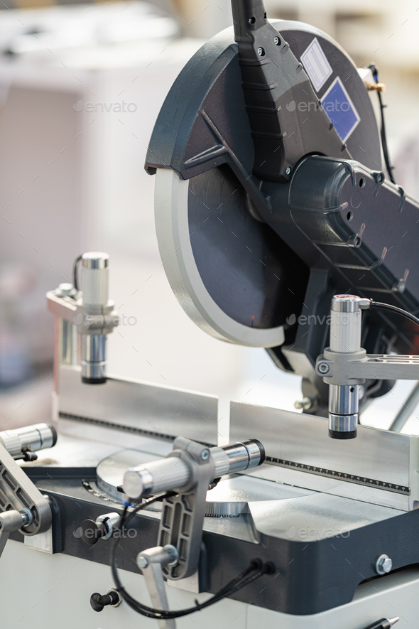 Portable Aluminum Profile Cutting Machine Stock Photo by microgen ...