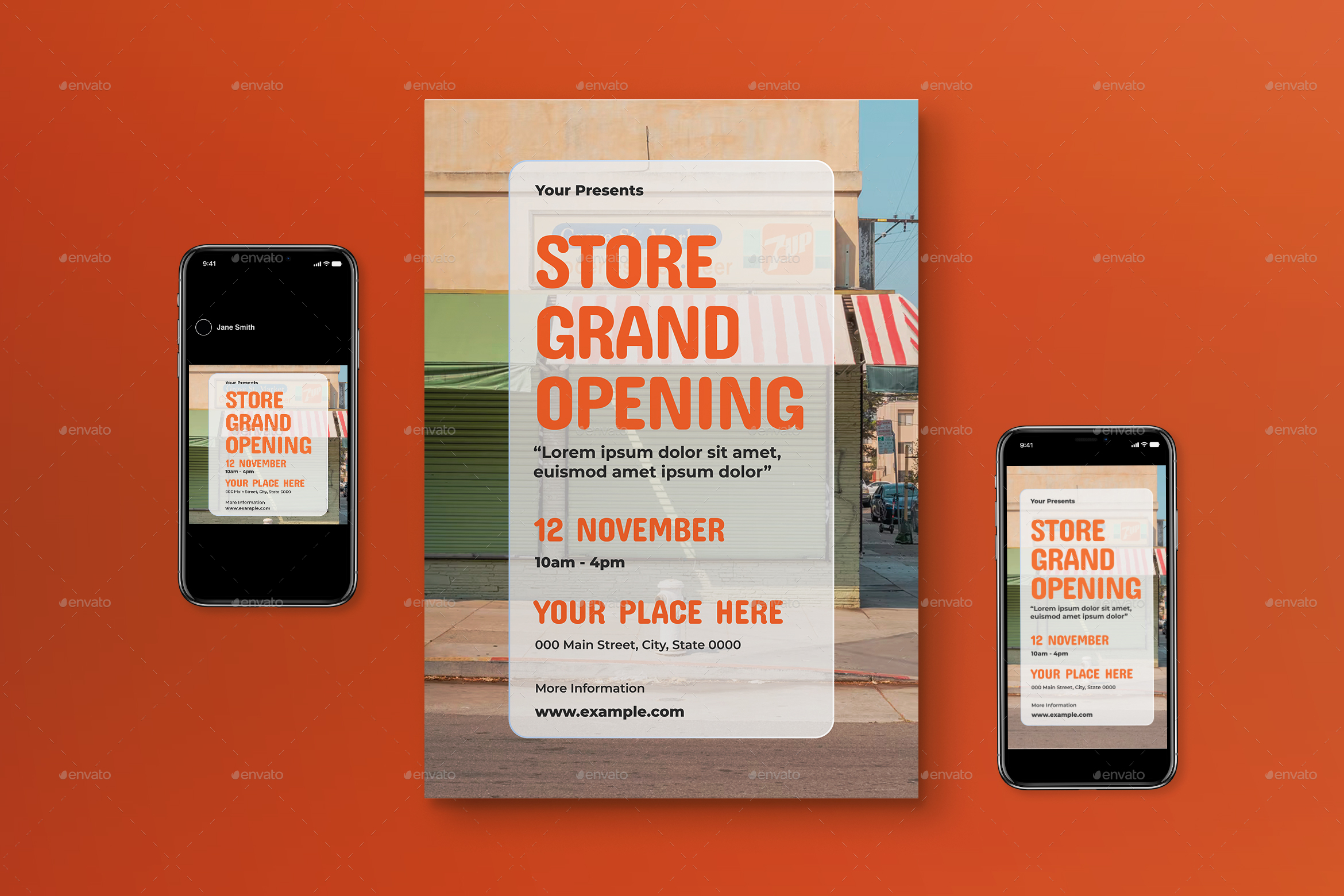 Grand Opening Store Flyer Set by graphicook | GraphicRiver