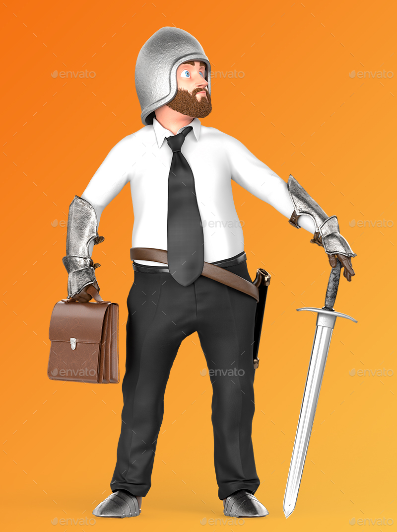 Office Knight. Business Concept, Graphics | GraphicRiver