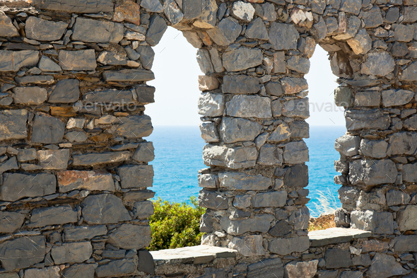 Old stone castle windows Stock Photo by nzooo | PhotoDune