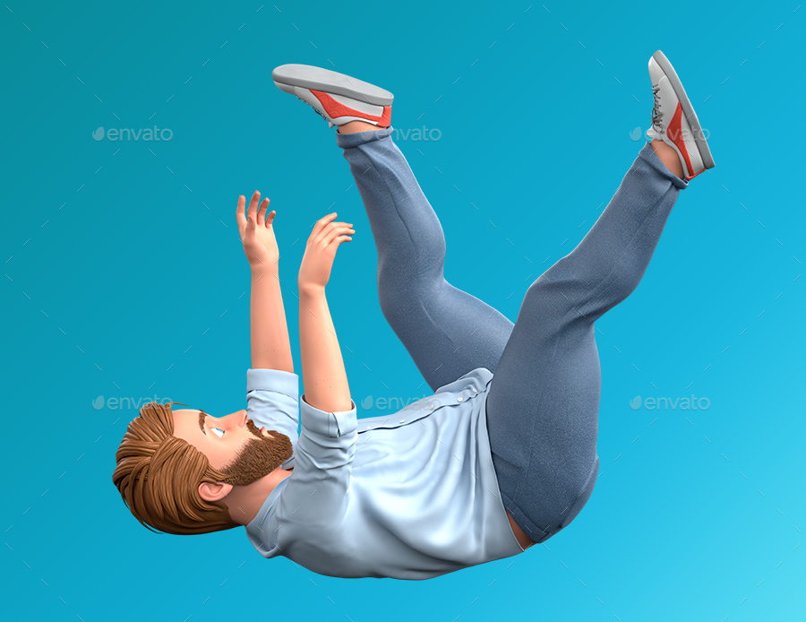 Man Falling Down, Graphics | GraphicRiver