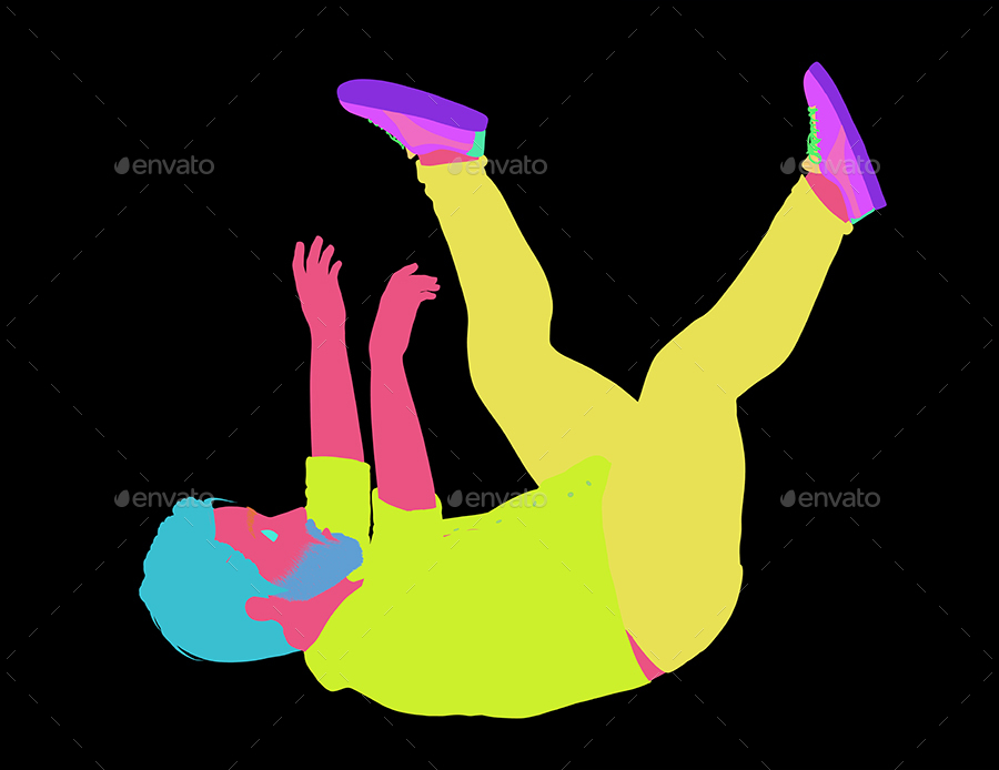 Man Falling Down, Graphics | GraphicRiver