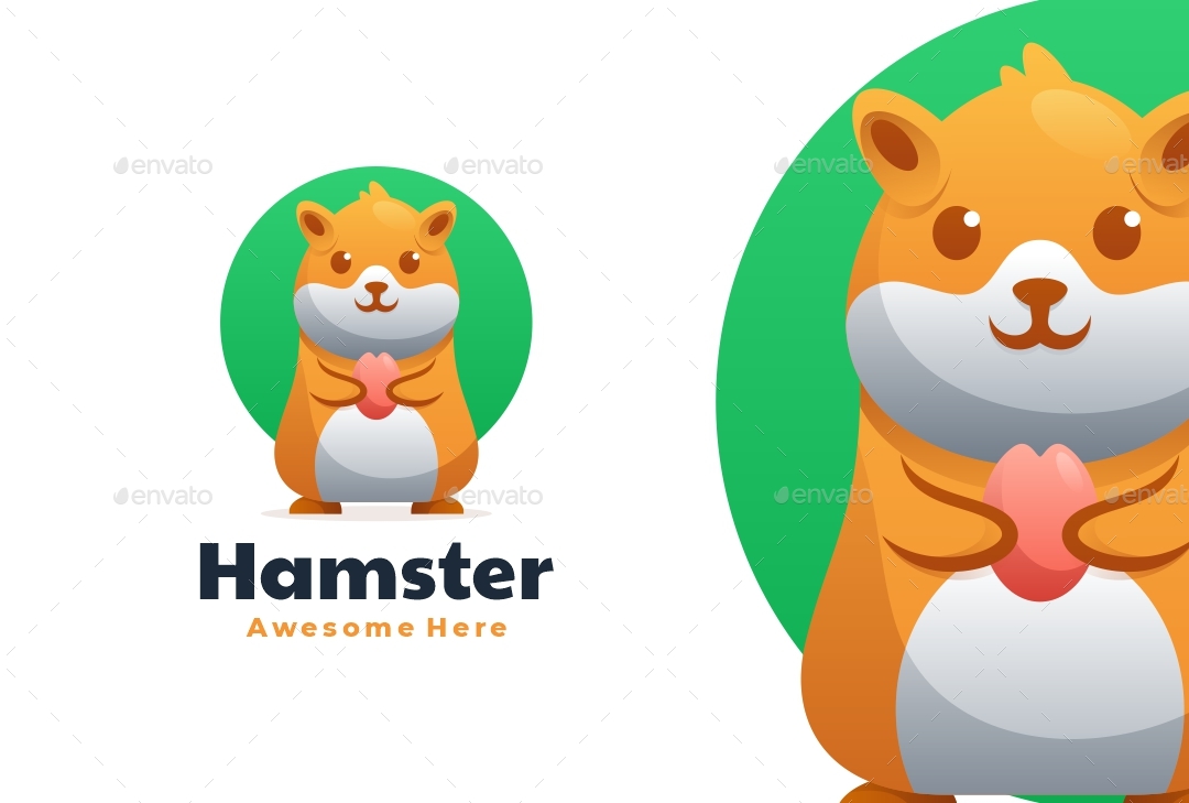 Hamster Gradient Logo Template, Logo Templates | GraphicRiver