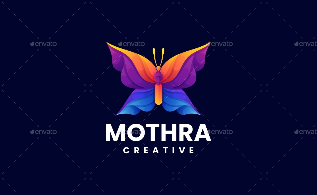 Mothra Gradient Colorful Logo Template, Logo Templates | GraphicRiver