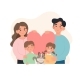 Happy Family Concept, Graphics | GraphicRiver