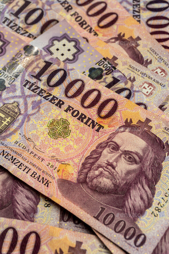 Hungarian forint banknotes. Stock Photo by foto_pstryki | PhotoDune