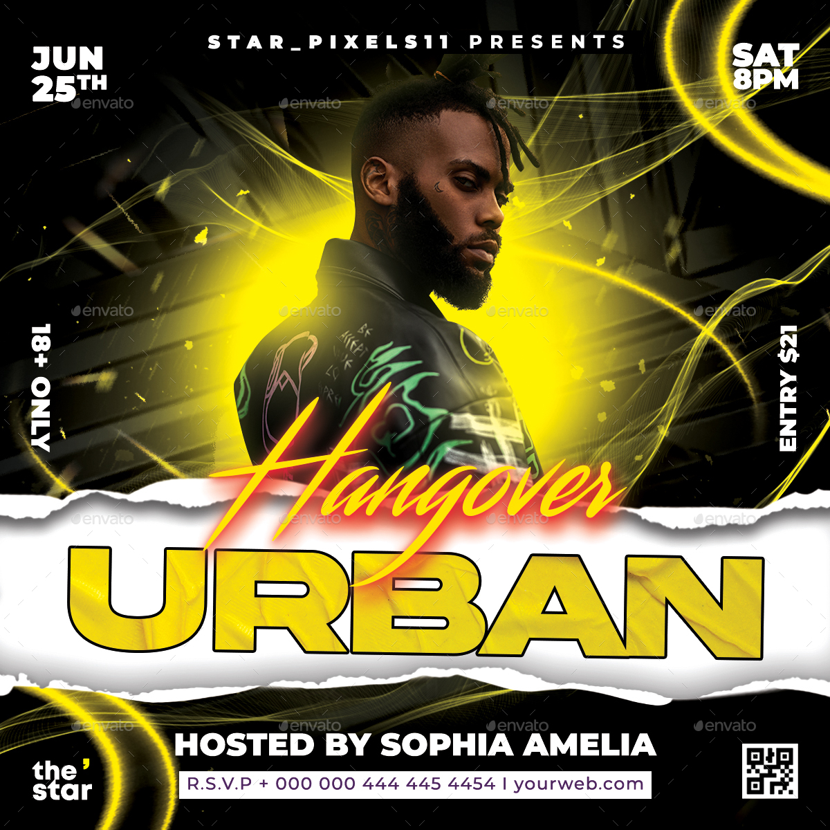 Night Club Flyer, Print Templates | GraphicRiver